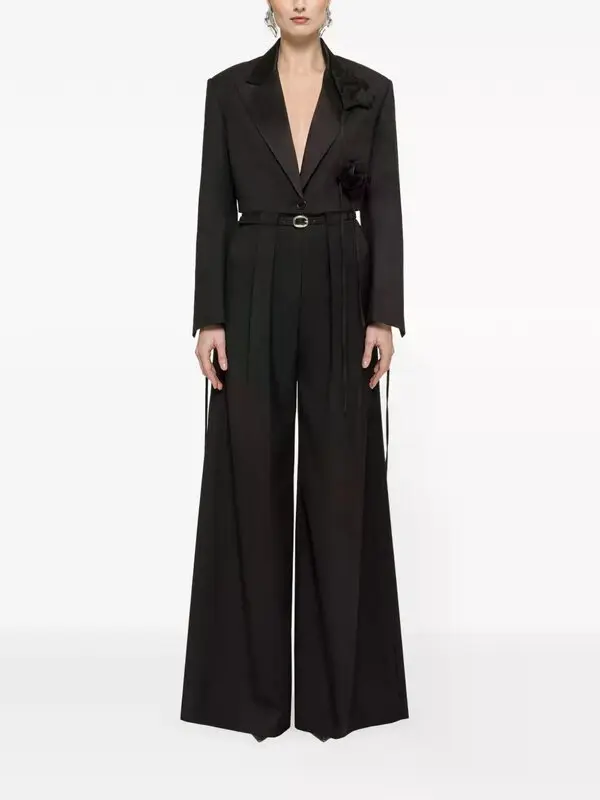 NISSA Pleated Wide-leg Trousers