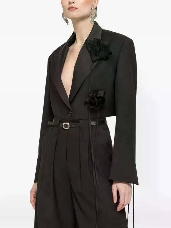 NISSA Pleated Wide-leg Trousers