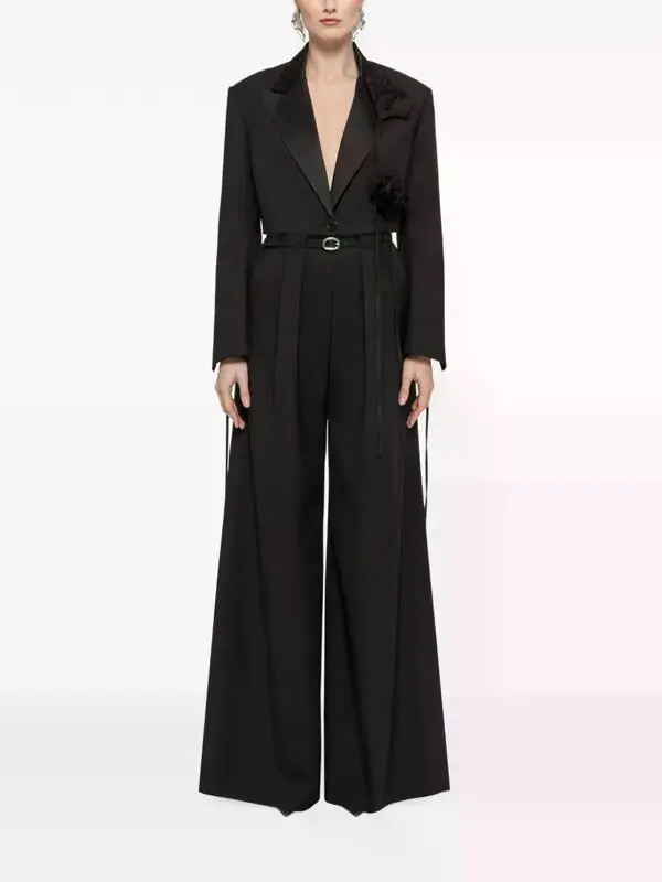 NISSA Pleated Wide-leg Trousers