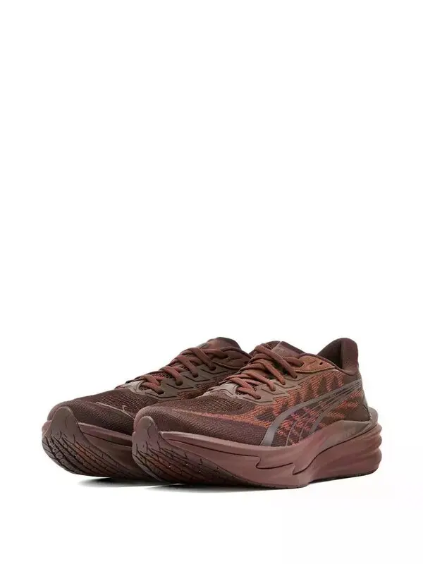 PUMA Mesh-panelled Sneakers - Brown