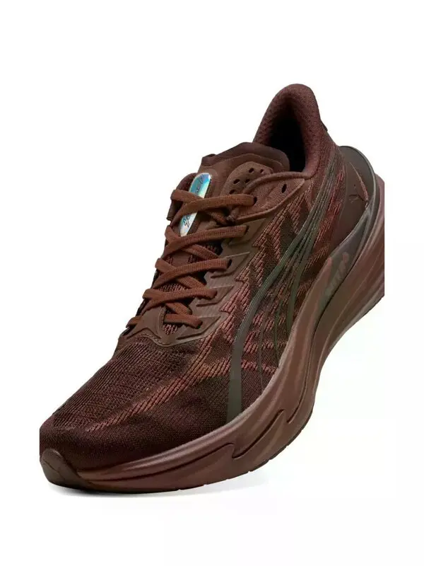 PUMA Mesh-panelled Sneakers - Brown
