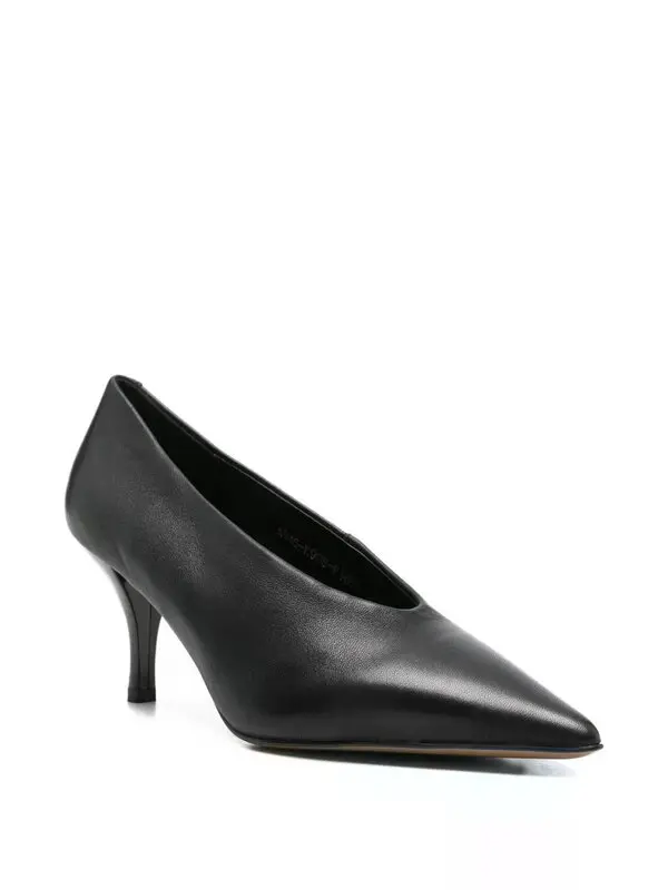 SERGIO MORETTI FIRENZE Pointed-toe Leather Pumps