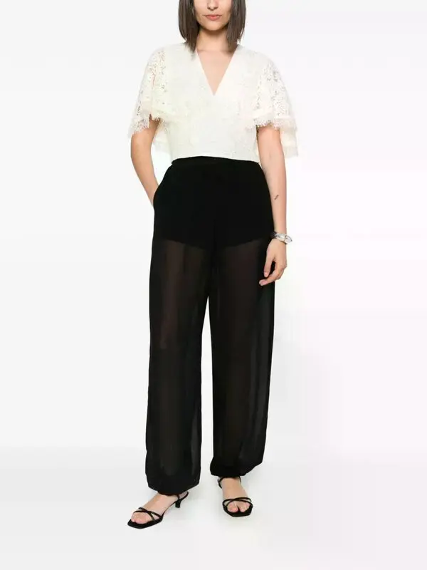 TWINSET Lace Flared-sleeves Blouse - Neutrals