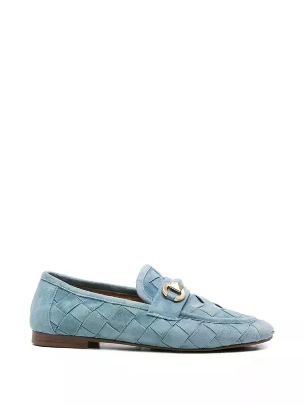 SERGIO MORETTI FIRENZE Woven Horsebit Loafers