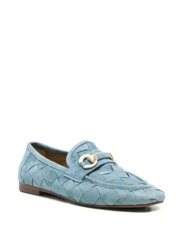 SERGIO MORETTI FIRENZE Woven Horsebit Loafers