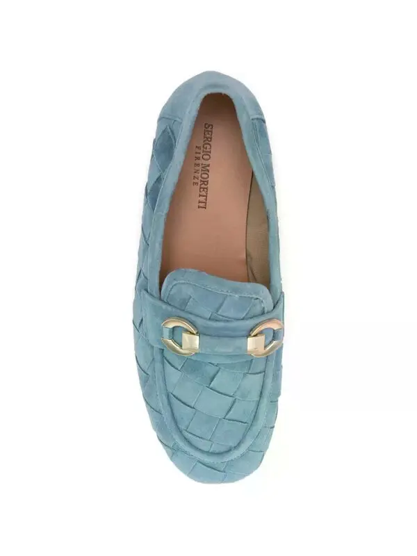 SERGIO MORETTI FIRENZE Woven Horsebit Loafers