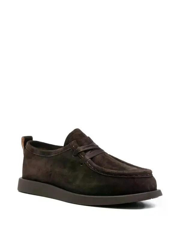SERGIO MORETTI FIRENZE Suede Apron-toe Derby Shoes