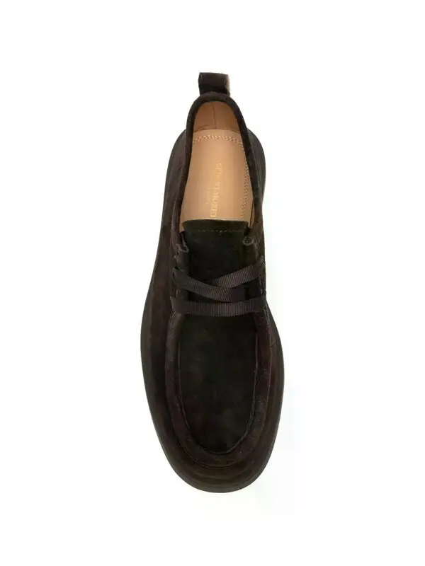 SERGIO MORETTI FIRENZE Suede Apron-toe Derby Shoes