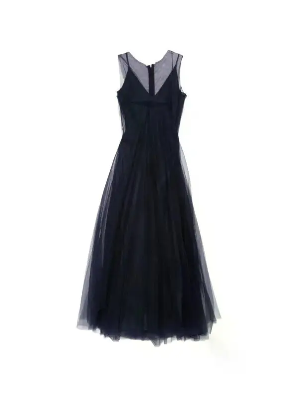 MARC LE BIHAN Tulle-overlay Sleeveless Dress