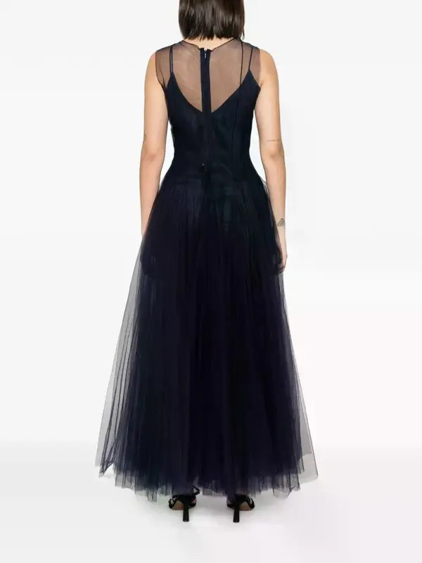 MARC LE BIHAN Tulle-overlay Sleeveless Dress