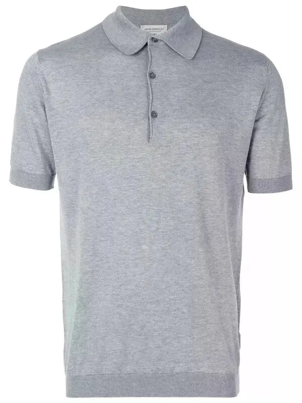 John Smedley Adrian' Polo Shirt - Grey