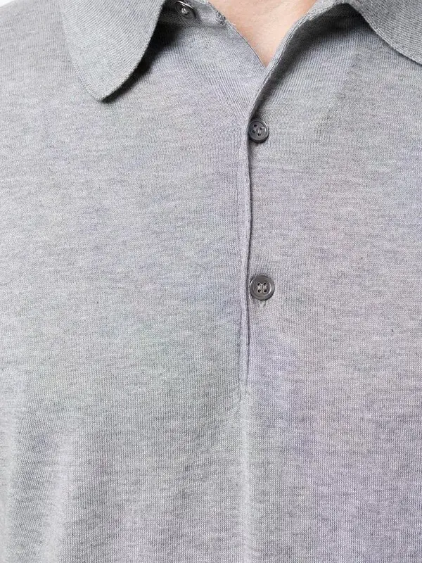 John Smedley Adrian' Polo Shirt - Grey