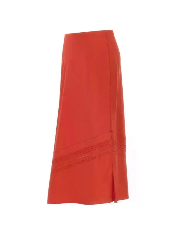 Vince Pintuck Asymmetric Midi Skirt