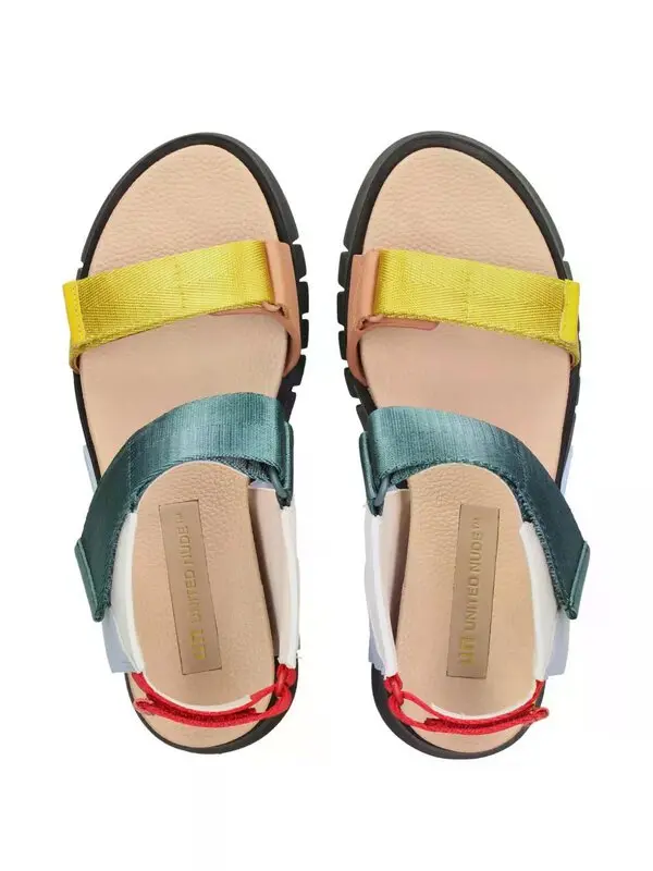 United Nude Delta Run Touch-strap Platform Sandals - Blue