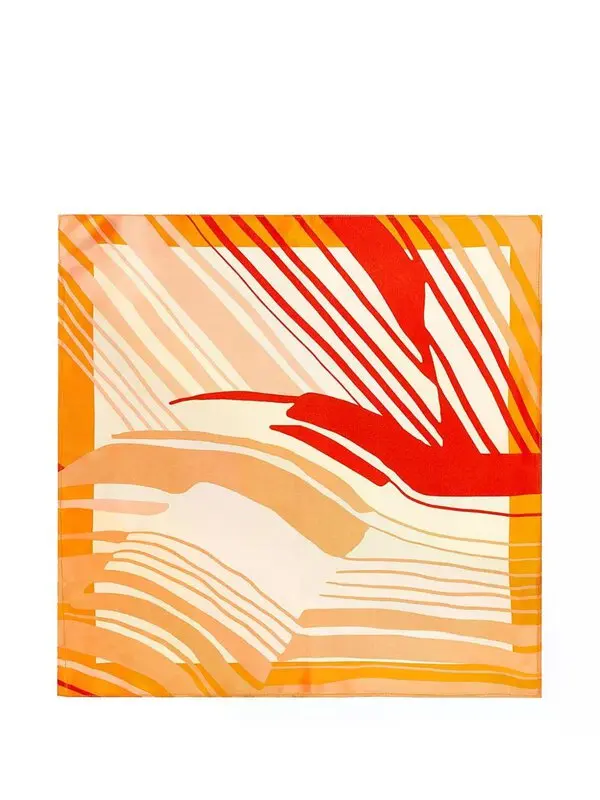 Raquel Diniz Abstract Foulard Scarf - Neutrals