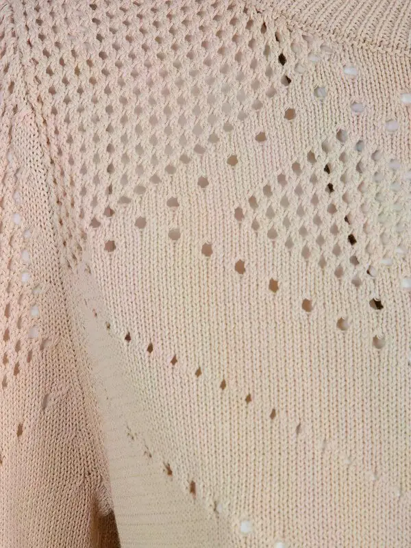 TWINSET Pointelle-knit T-shirt - Neutrals
