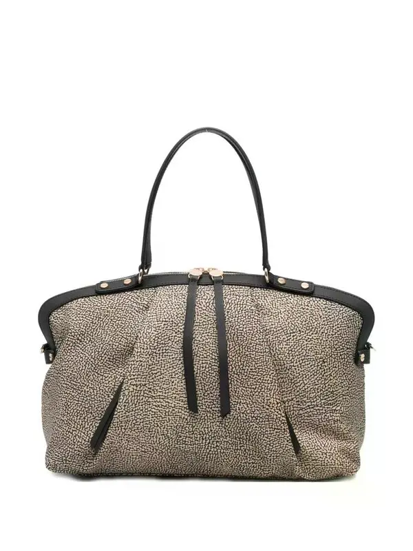 Borbonese Medium Frame Top-handle Tote Bag - Neutrals