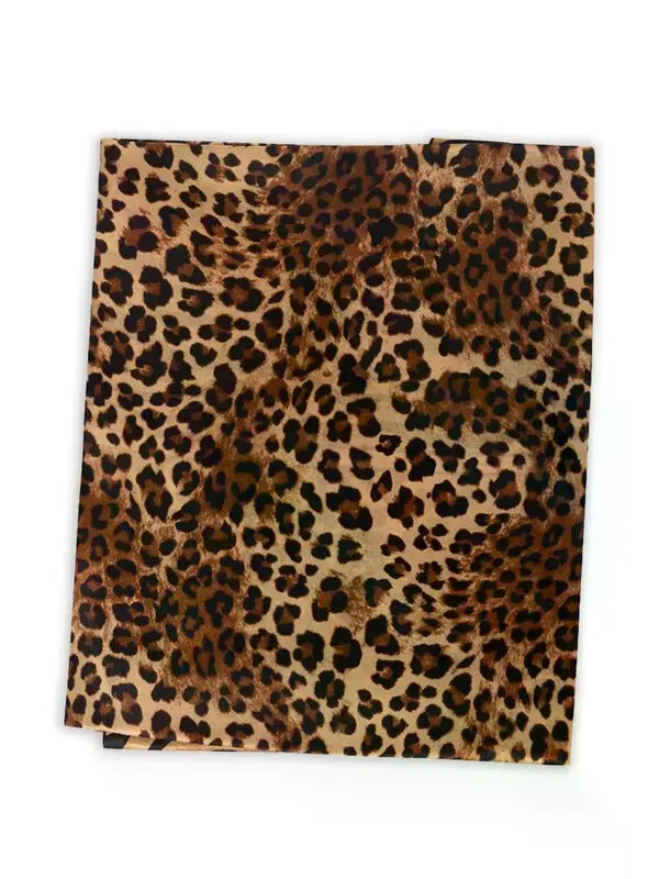 MC2 SAINT BARTH Leopard-print Scarf - Brown