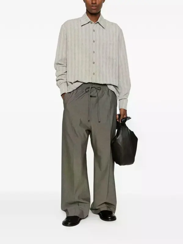 Fear Of God Drawstring Wide-leg Trousers - Grey