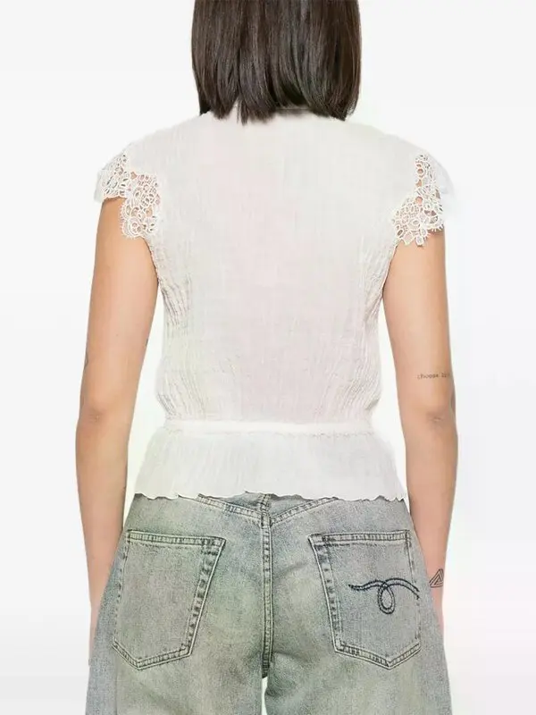 Ermanno Scervino Lace-trim Blouse