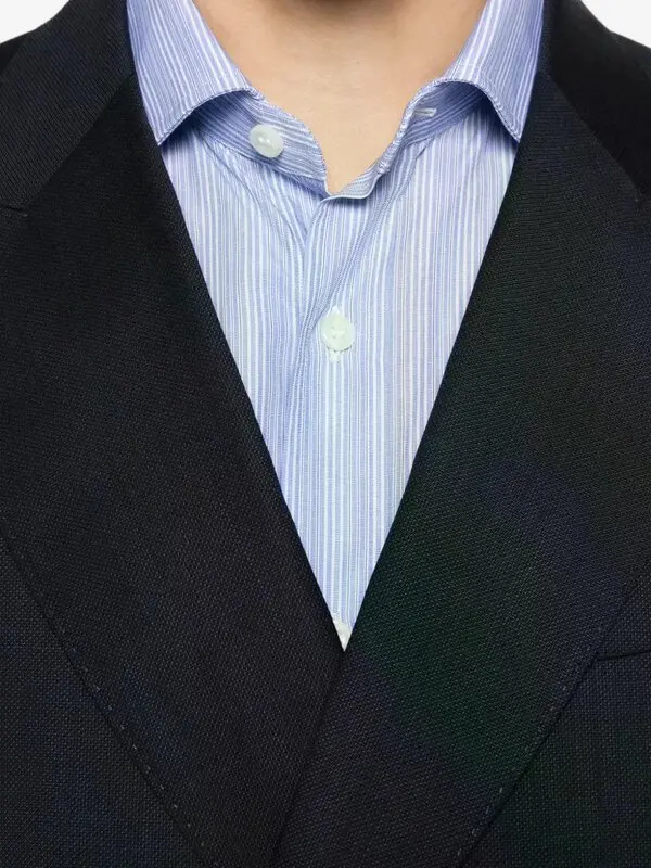 Brioni Striped Long-sleeve Shirt - Blue