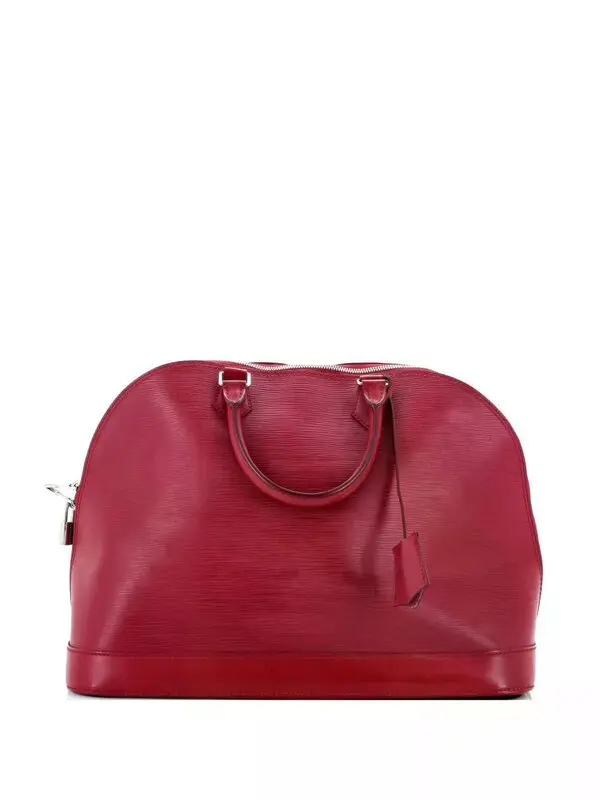 LOUIS VUITTON Alma Handbag Epi Leather Gm Satchel - Red