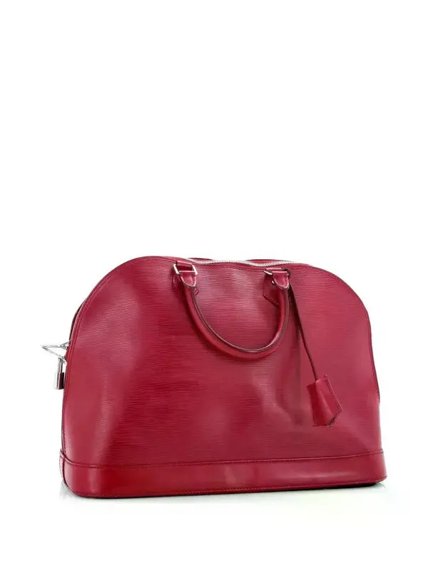 LOUIS VUITTON Alma Handbag Epi Leather Gm Satchel - Red