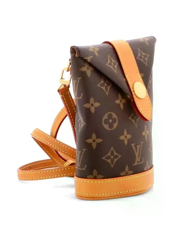 LOUIS VUITTON Envelope Pouch Monogram Canvas Crossbody Bag - Brown