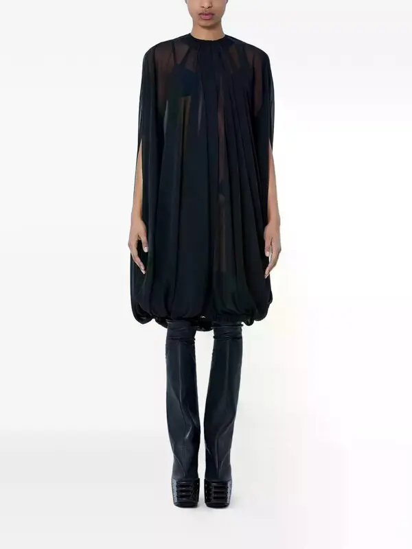 Rick Owens Temple Luxor Draped Cape - Black
