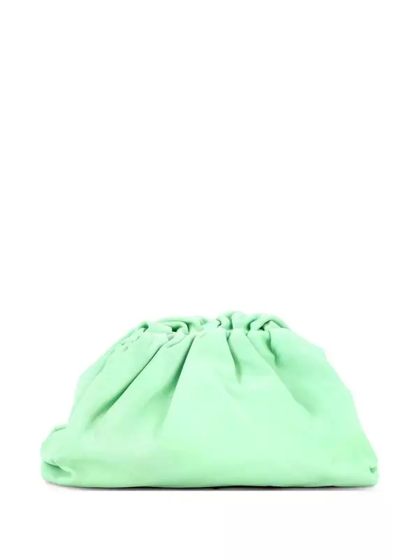 Bottega Veneta The Pouch Leather Teen Clutch Bag - Green