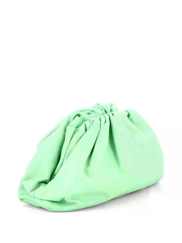 Bottega Veneta The Pouch Leather Teen Clutch Bag - Green
