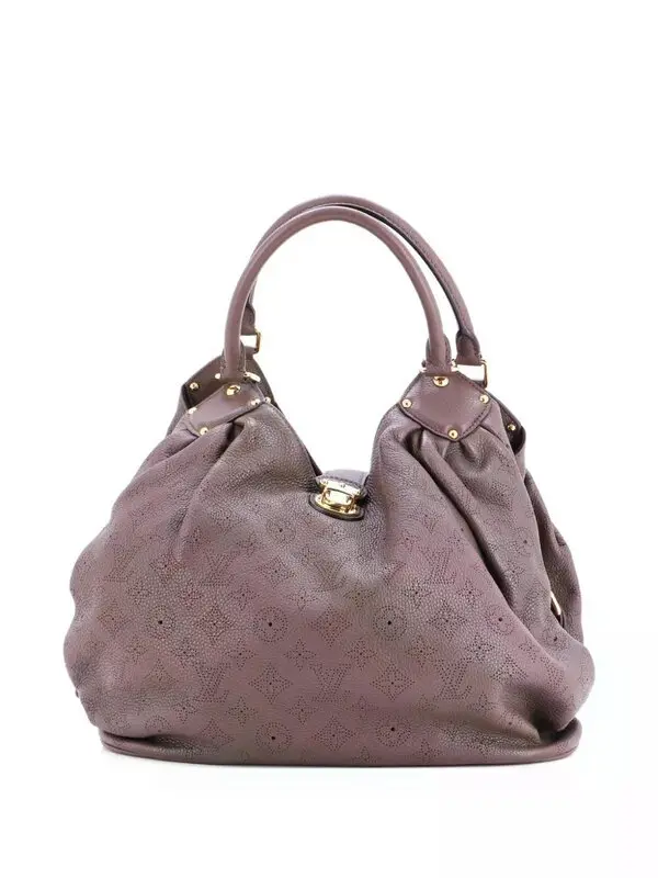 LOUIS VUITTON Mahina Leather Hobo Bag - Brown