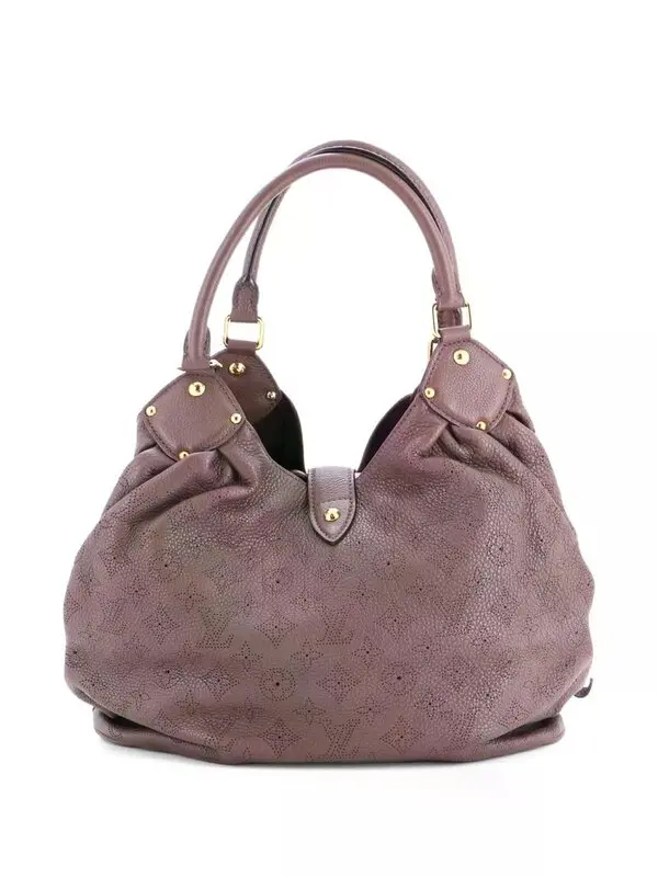 LOUIS VUITTON Mahina Leather Hobo Bag - Brown