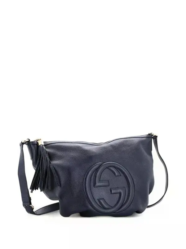 Gucci Soho Leather Messenger Bag - Blue
