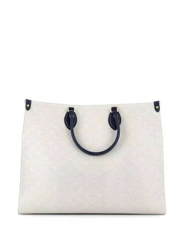 LOUIS VUITTON Onthego Limited Edition Cities Gm Tote Bag - Neutrals
