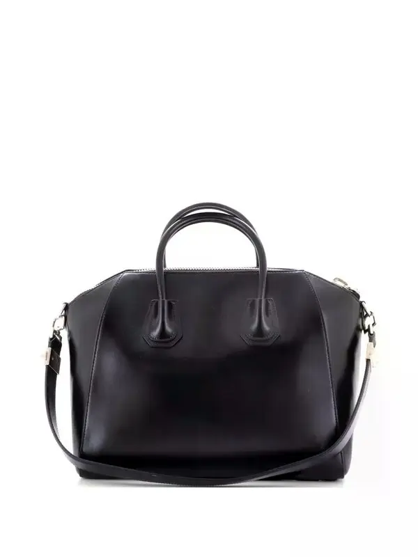Givenchy Antigona Glazed Leather Medium Satchel - Black