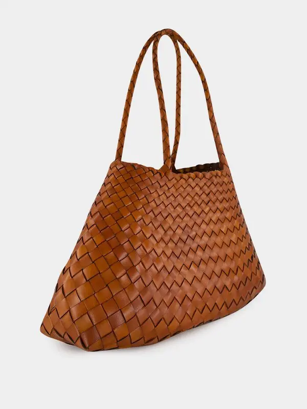Dragon Diffusion Santa Croce Big Woven Tote - Brown