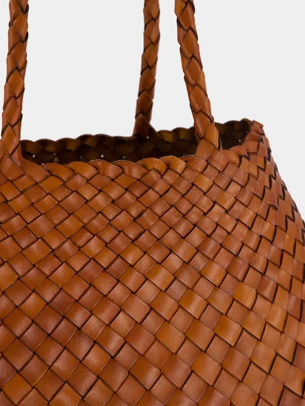 Dragon Diffusion Santa Croce Big Woven Tote - Brown