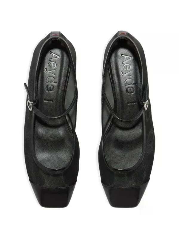AeydĒ Uma Mesh Ballet Flats - Black
