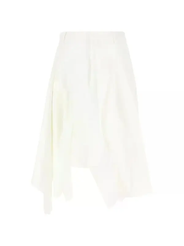 NICCOLO PASQUALETTI Asymmetric Draped Shorts - White