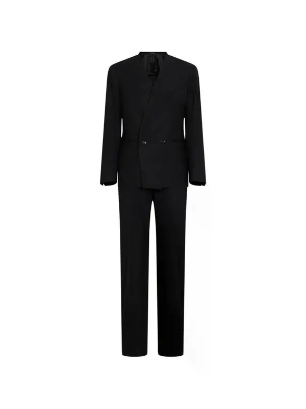 Tagliatore Double-breasted Collarless Suit