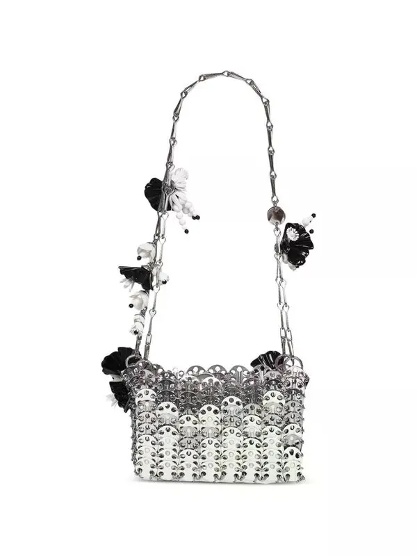 Rabanne Mini Flower-embellished Shoulder Bag