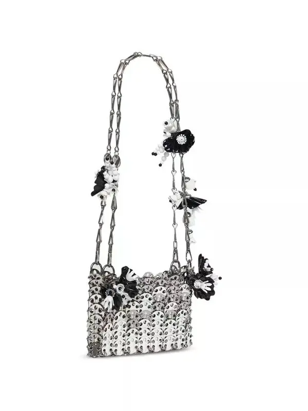 Rabanne Mini Flower-embellished Shoulder Bag