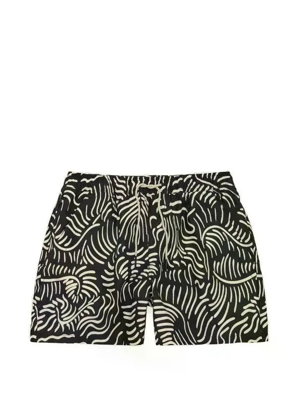 OAS Company Tar Lorenzo Swim Shorts - Black