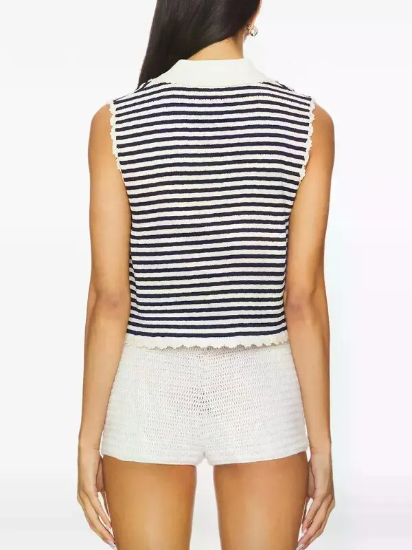 Sea Striped Sleeveless Top
