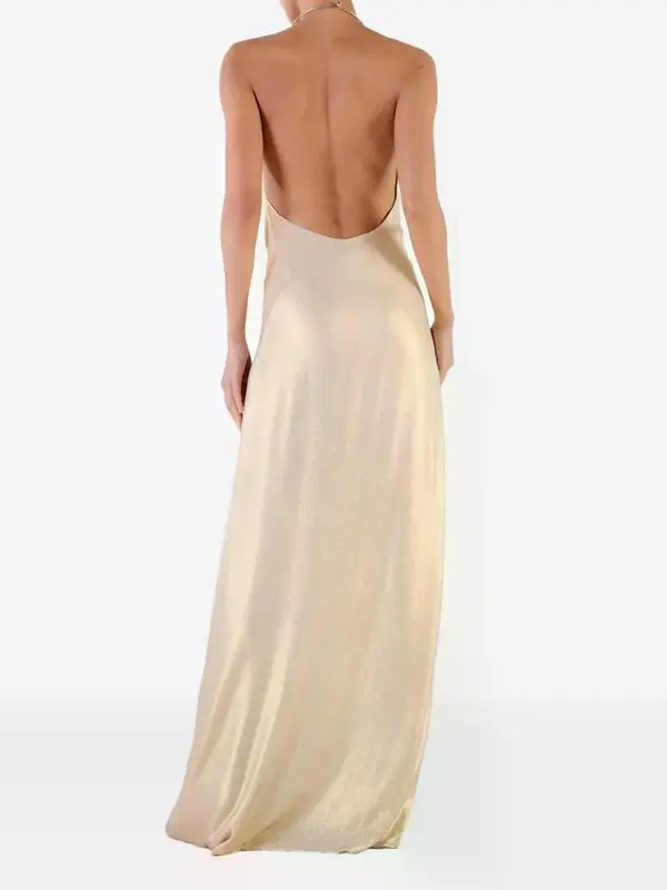 CHARLOTTA GANDOLFO Sleeveless Halterneck Maxi Dress