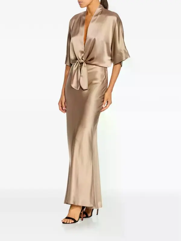 THE SEI Satin-finish Bias-cut Skirt