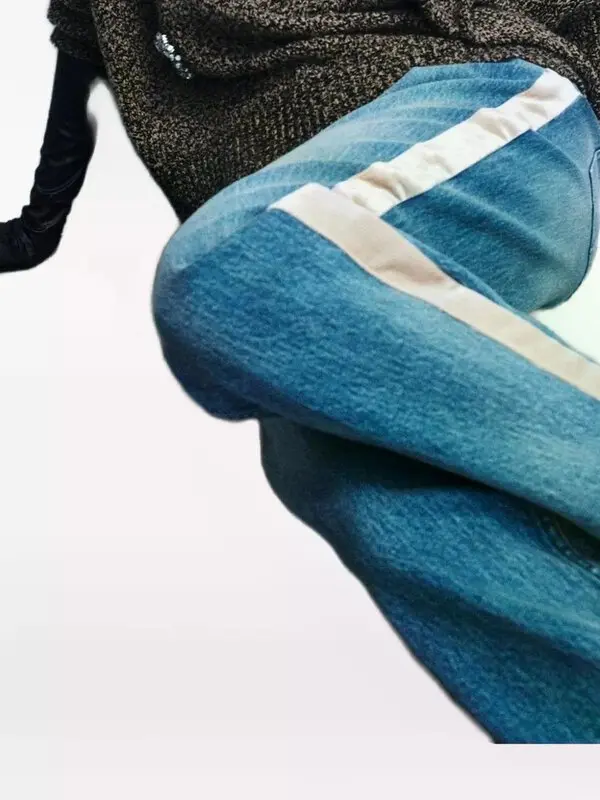 Hellessy Libby Velvet-stripe Bow-detail Jeans