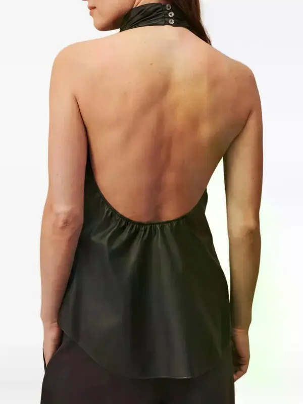 TWP High-neck Backless Top