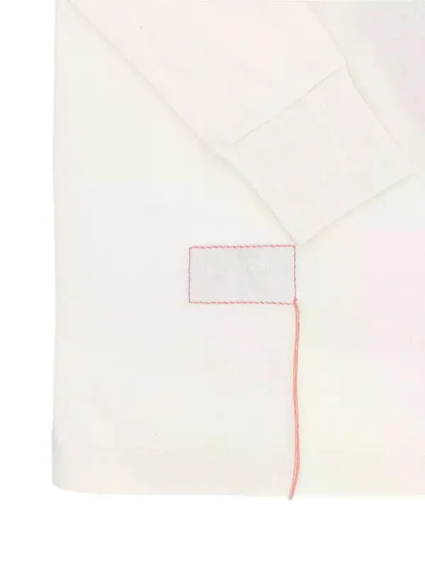 FORTELA Geometric-embroidered Henley Top